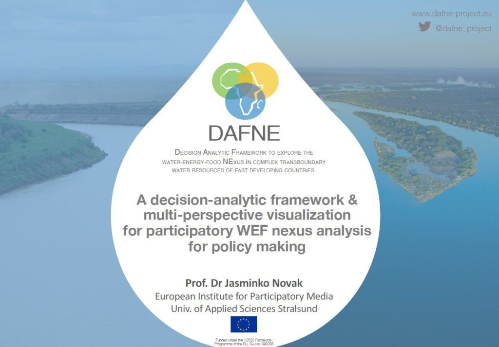 DAFNE Project Presentation at the Dresden Nexus Conference – WEF Nexus