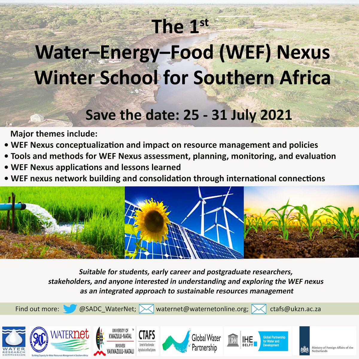 Water Energy Food (WEF) Winter School for Southern Africa – WEF Nexus